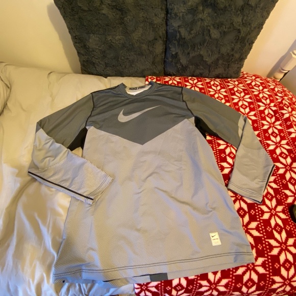 Nike | Shirts | Men Nike Pro Tech Fleece Lined Long Sleeve | Poshmark